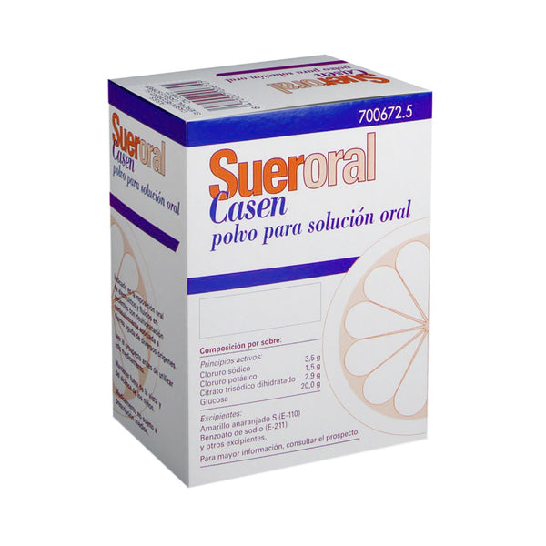 Sueroral Casen 5 sobres polvo – LaFarmacia