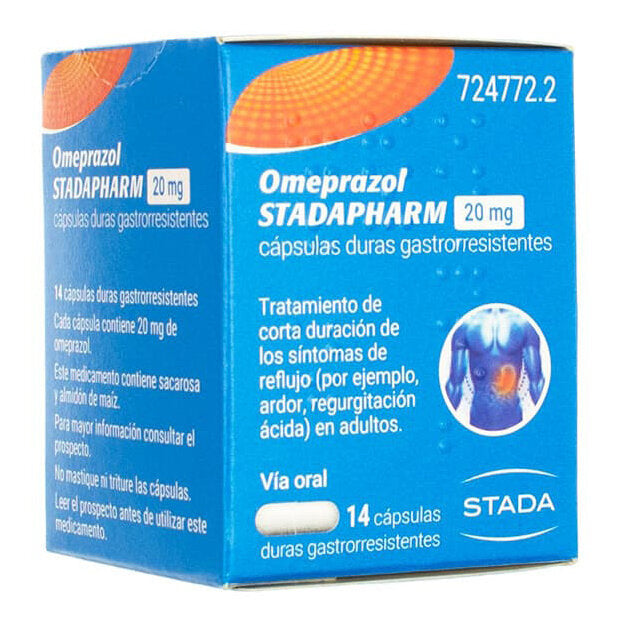 Omeprazol Stadapharm 20 mg 14 cápsulas Frasco – LaFarmacia